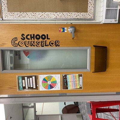 School Counselor Decal, Guidance Counselor Decor, School Counselor Door ...