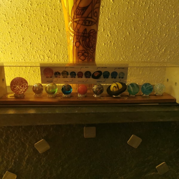 Solar System Planet Marbles Orrery Globe Collection 10 Planets Set 14 ...