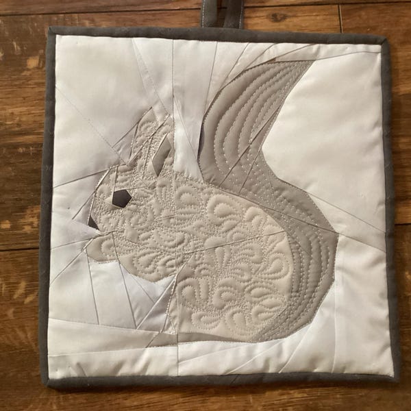 Squirrel Quilt Block Pattern, 4 Sizes PDF Instant Download, Foundation ...