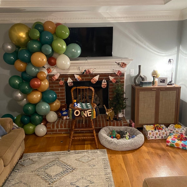 Happy Camper Birthday Party Camping Party Camping Balloon Garland Camp ...