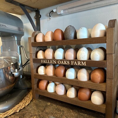 Personalized Egg Holder. Farmhouse Wood Egg Holder. Egg Stand. Handmade ...