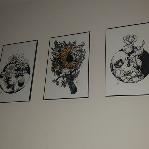 Each One of a Kind - Gold Hand Done- Art Print by We Are All Corrupted ...
