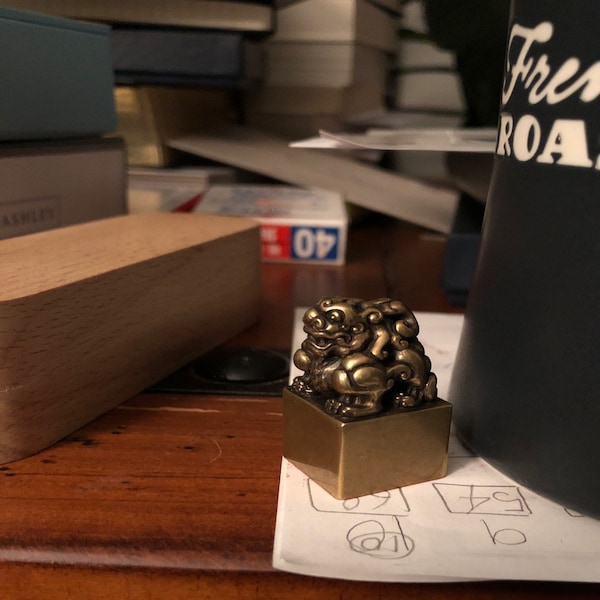 Custom Brass Stamp Customized Mini Chop Personal Chinese Name Stamp ...