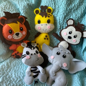 PDF Pattern/ Felt Pattern/baby Safari/ Felt Baby Safari/ DIY Baby ...