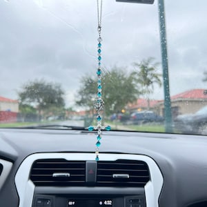 Crystal Cross/guardian Angel Rear View Mirror Dangles/suncatchers, Car ...