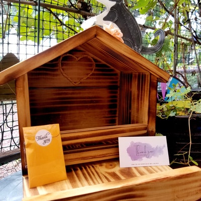 Large Handmade Dove House With Feeding Platform and Torched Finish ...