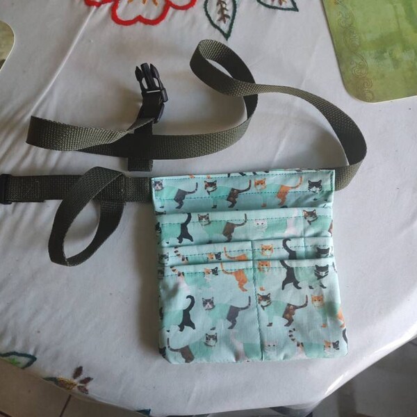 Mini DIY Utility Belt With Pockets and Buckle Closure - Etsy