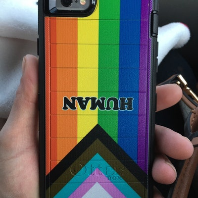 Thin Blue Line Otterbox Defender / Apple iPhone choose Model / Black ...