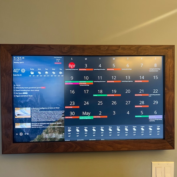 32in Touchscreen Smart Calendar / Smart Home Control Center / Dakboard ...