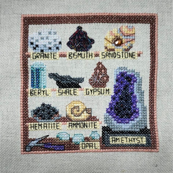 Geology Rock Collection Cross Stitch Pattern PDF Instant Download - Etsy