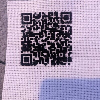 Rickroll QR Code Cross Stitch Pattern - Etsy