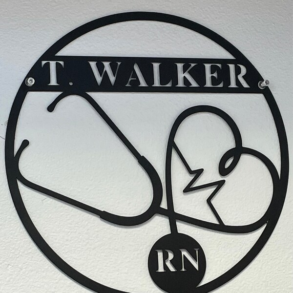 Personalized Nurse Sign, Personalized Nurse Gift, Nurse Decor, RN Gifts ...