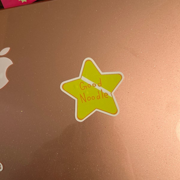 GOOD NOODLE Trendy Sponge Bob Meme Sticker Vinyl Waterproof Laptop ...