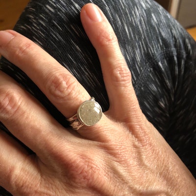Solidified Ashes Ring .925 Sterling Silver Pet Cremation Ash - Etsy
