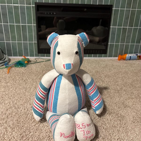 Memory Bear Pattern & Step-by-step Sewing Tutorial - Teddy Bear Sewing Pattern, Stuff Animal ...