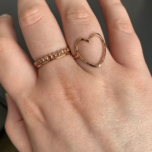 Plain Ring 1.1mm 18ga Gold Filled Ring Gold Stack Ring | Etsy