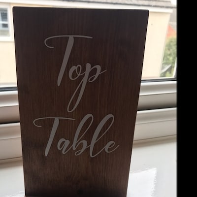 Large Table Numbers Freestanding Numbers Wedding Table - Etsy