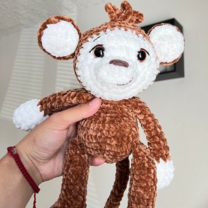 Crochet Pattern Monkey Amigurumi Monkey Pattern PDF Tutorial Stuffed Monkey Plush Pattern ...