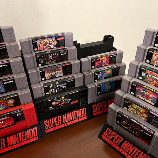 SNES Stacked Game Cartridge Display Stand - Etsy