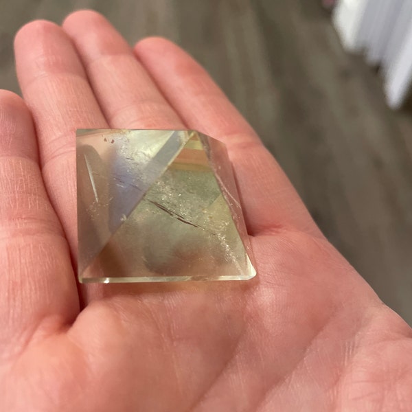 Citrine (heat Treated) Pyramid - Crystal Pyramid 30mm 40mm 50mm - Etsy