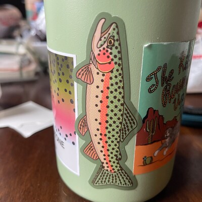 Brook Trout Pattern Flank Decal Sticker - Etsy