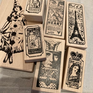 Grungy Letters Reverse Alphabet Unmounted Stamp / Invoke Arts | Etsy