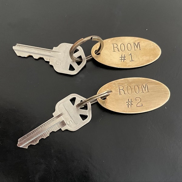 Custom Hand Punched Brass and Metal Tag - 2"x1" Oval or Rectangle Hand ...