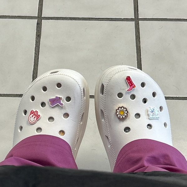 1 Acrylic Croc Charm/ Pick Your Design - Etsy