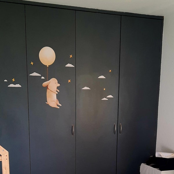 Balloon Dog Wall Decal, Plastic-free Kids Room Wall Stickers - Etsy