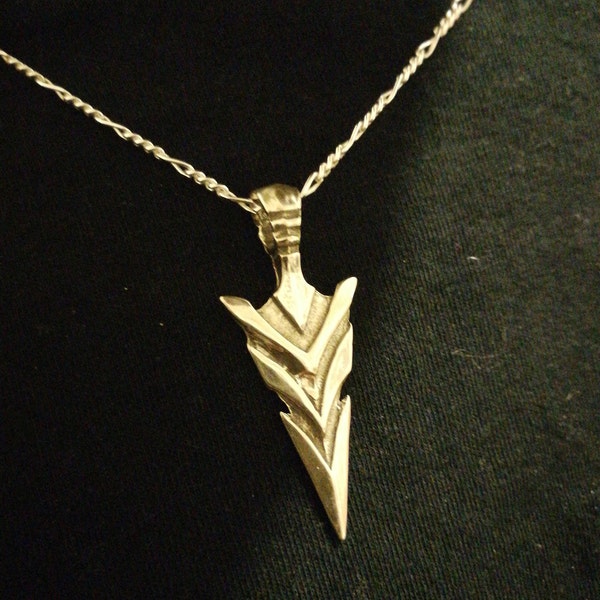 Sterling Silver Arrowhead Pendant on a Sterling Silver Chain. - Etsy