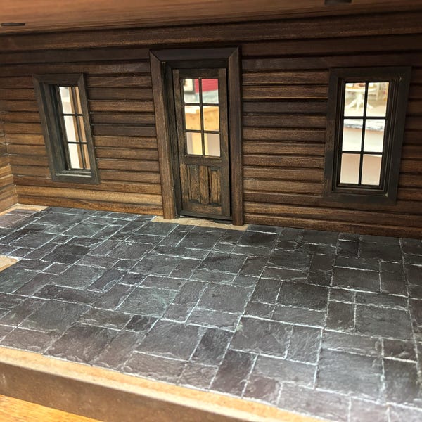 100 Real Miniature Roofing Slates, (straight Edge Design) Hand Crafted ...