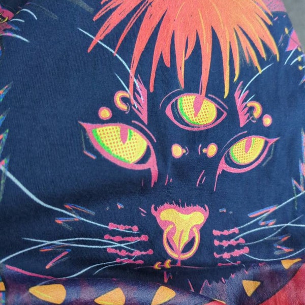 Trippy Eye 30cm Round Acrylic Painting on Plywood Board Psychedelic ...