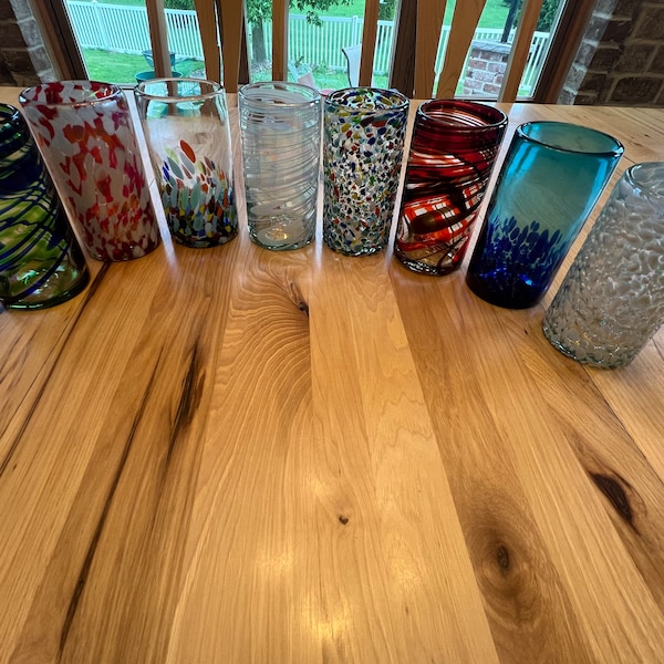 8 Assorted Glasses - Etsy