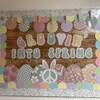 Retro Spring Bulletin Board Kit, Acrostic Poem, Pastel Spring Theme ...