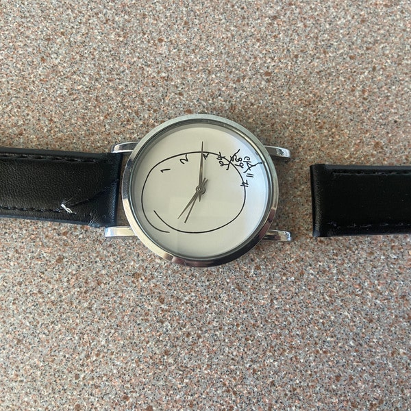 Scrambled Time Wristwatch - Will Graham - Disturbed Clock - Etsy
