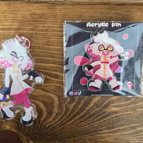 Splatoon Agent Acrilyc Pins - Etsy