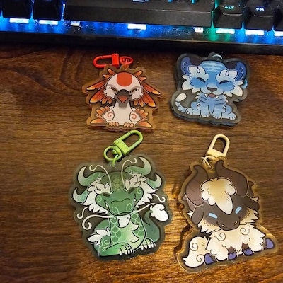 Druids Double Sided World of Warcraft Epoxy Rainbow Acrylic Charm ...