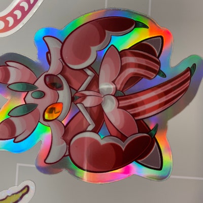 Cute Chandelure Litwick and Lampent Pokemon Holographic - Etsy