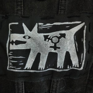 Trans Werewolf Patch Sew or Glue on Back Patch 9x7 Inches - Etsy