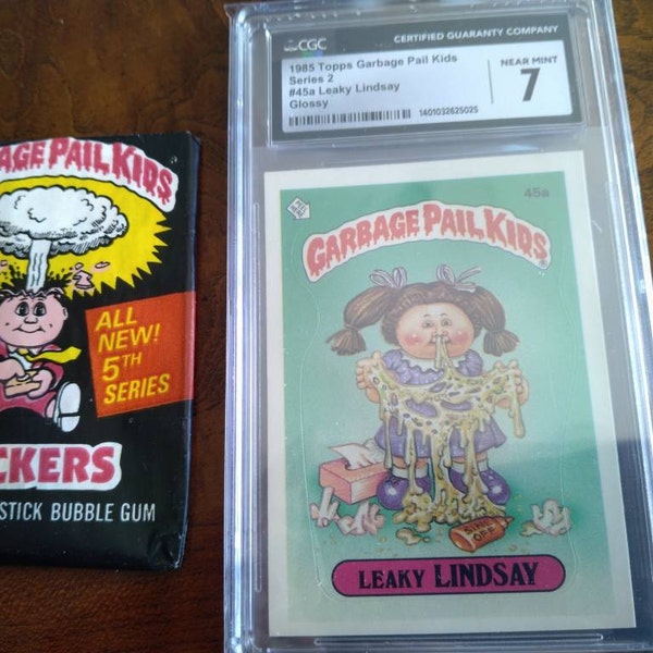 1985 Garbage Pail Kids Series 2 Clogged Duane CGC 9.0 Mint Glossy Live ...