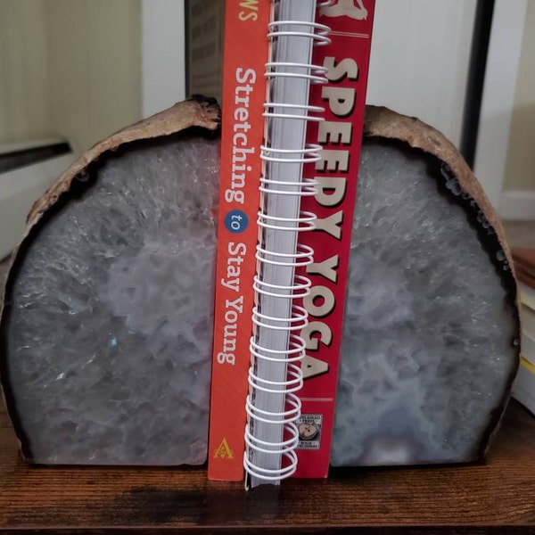 Natural Agate Geode Book Ends - 2 to 9 Lbs - Brazilian Agate Crystal ...