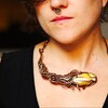 Copper Wire Arm Braceletcopper Wire Arm Bracelet With Purple - Etsy