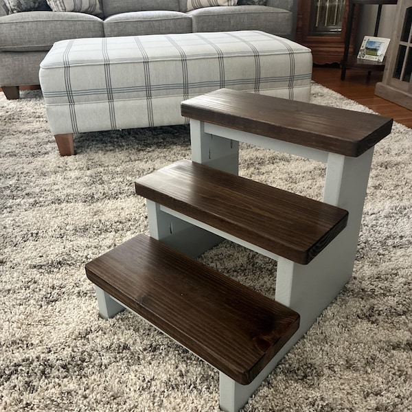 Three Step Stool - Extra Large Step Stool - Etsy