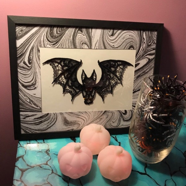 Lace Black Bat, Gothic Lace Bat, Halloween, Halloween Decoration ...