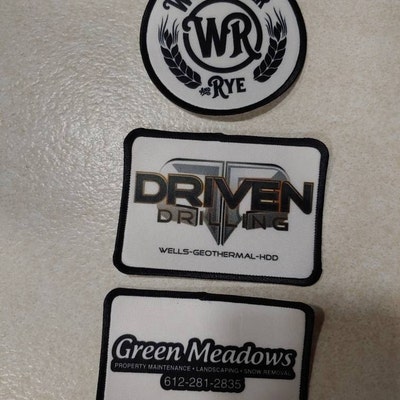 Custom Iron on Patches Choose Your Shape, Custom Made Printed Patches ...