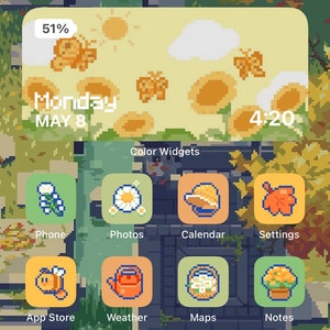 63 App Icon Pack / Lemonade Pop / Summer Season / Wallpapers & - Etsy