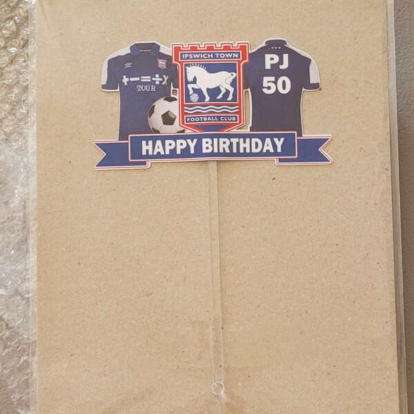 Chelsea Inspired Football Cake Topper - Etsy