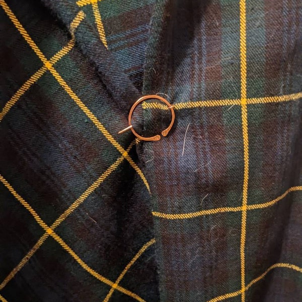 Penannular Brooch, Copper Pin, Cloak Pin, Medieval Brooch, Scarf Clip ...