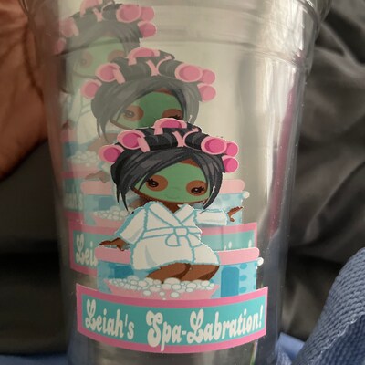 Personalized Spa Themed Party Cups - Etsy