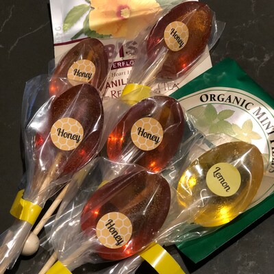 HONEY Tea Stirring Spoons Made With Real Local Honey - Etsy